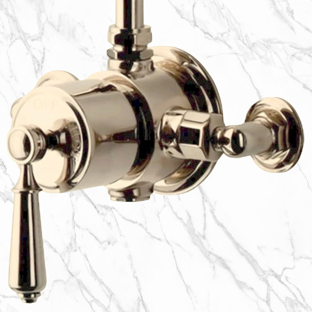 Waterworks Easton Classic Exposed Thermostatic Shower System with 8" R ...