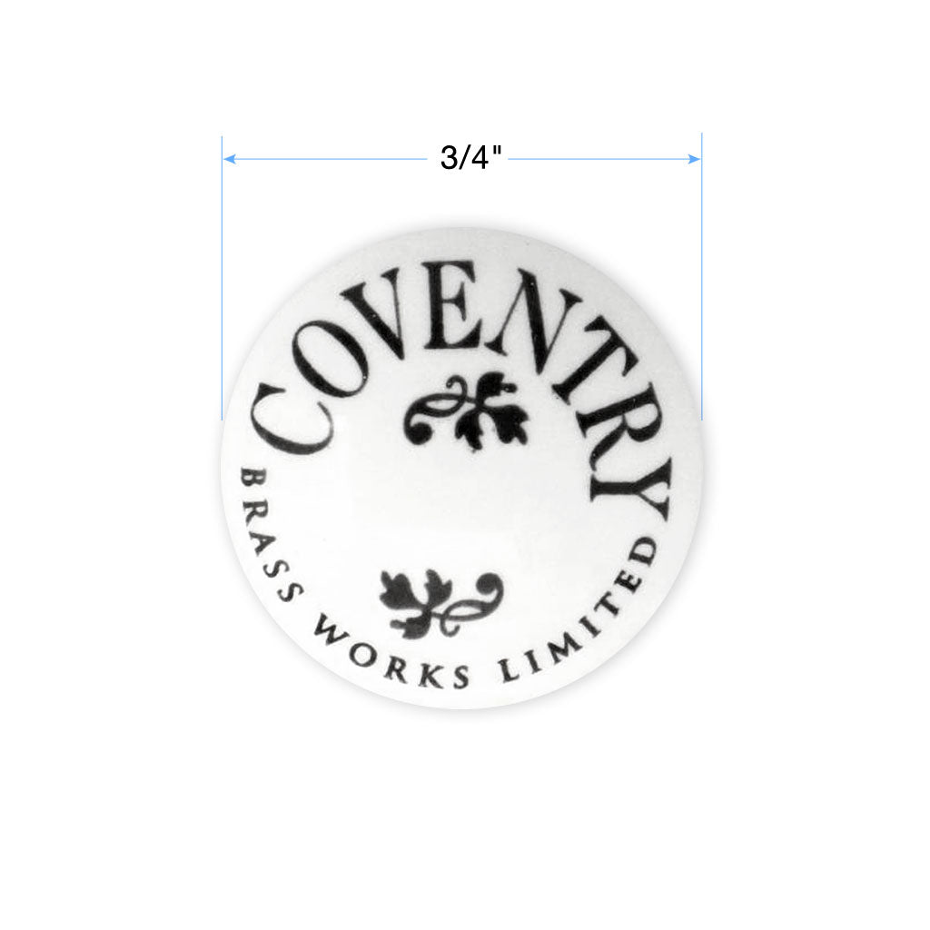 Coventry Brassworks Plain Ceramic Button – Coventry Brassworks Corporation